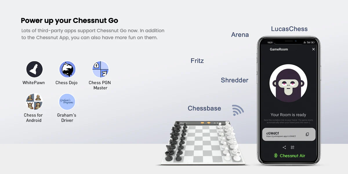 ChessNut GO - Portable Smart Electronic Chessboard