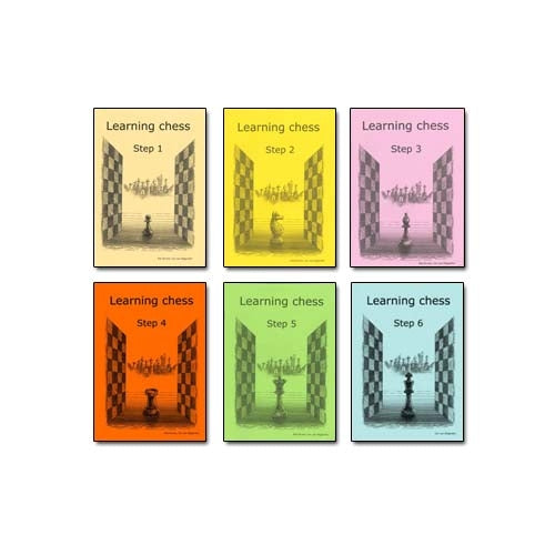 Learning Chess Workbook: All 6 Steps - Cor Van Wijgerden (6 books)